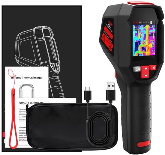 Yoin warmtebeeld camera - Zwart - Warmtecamera - Warmtemeter ...