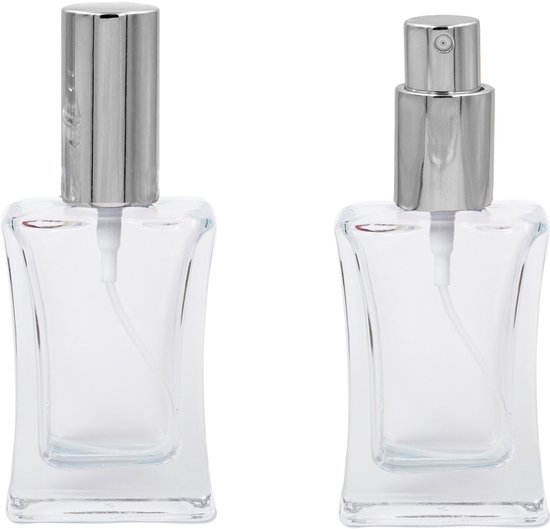 Greg Silver 30ml Glazen Parfumfles met Zilveren Vernevelaar | bol