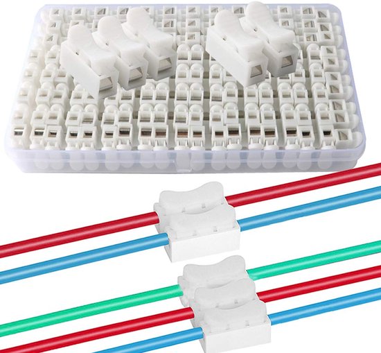 62Pcs Premium Spring Wire Connectors Kit - Quick Connector Terminal ...