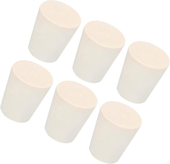 Jhubers Goods - Rubber Stoppers - Reageerbuizen Bungs - Lab Thuis - Wit ...
