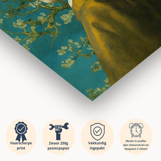 Meisje met de parel - Johannes Vermeer - Amandelbloesem - Van Gogh ...
