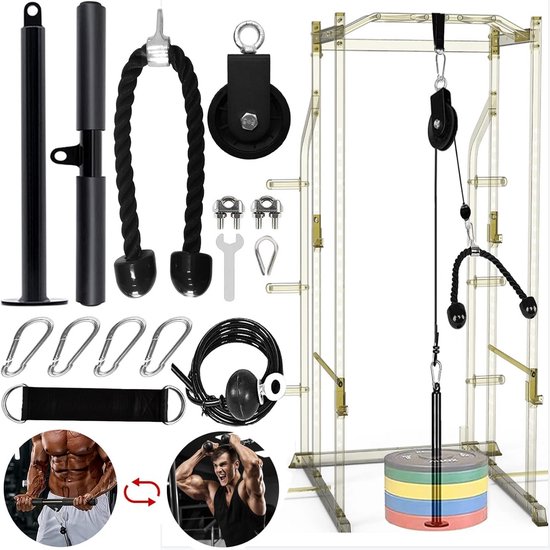 Kabel Katrol Systeem voor Krachttraining - Fitness Set voor ...