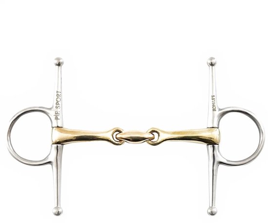 Premier Equine Brass Alloy Full Cheek Snaffle With Lozenge Paard Bit ...