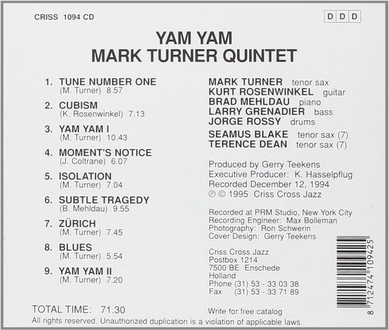 Jazz Album: Yam Yam - Saxofoon en Quintet Muziek | bol