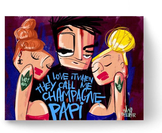 I love it when they call me papi - Meerdere kleuren - Plexiglas 40 x 30 ...