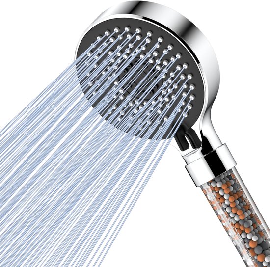 Unyqoos® Waterbesparende douchekop met vijf straalsoorten en ...