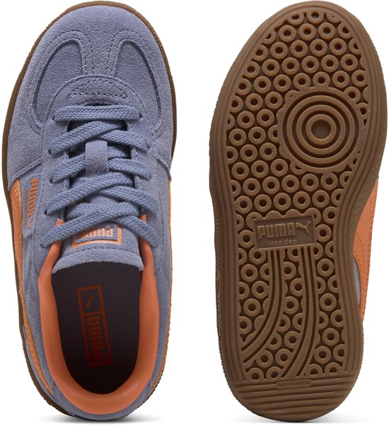 PUMA Palermo PS Unisex Sneakers - Gray Sky-Melon Glow | bol