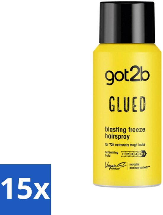 Got2B - Haarspray - Glued Mini - 100 ml - Bulkverpakking - 15 stuks | bol