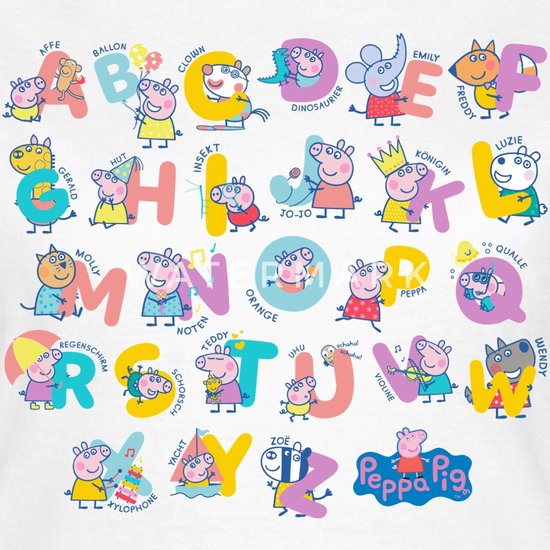 Peppa Pig Ontwerp Alfabet Met Peppa | bol