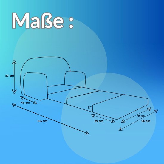 Kinderbank met Openklapfunctie en Kruk - Multifunctioneel Kindermeubel ...