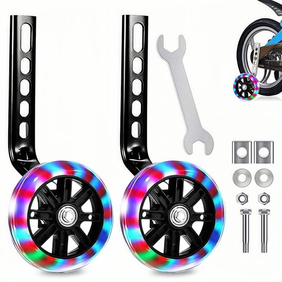 Support Wheels for Kids Bikes, Assistance Wheels for Kids Bikes, Mute ...