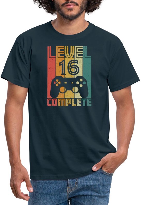 Verjaardag Cadeau Tiener 16 Jaar | Gamer Level 16 Complete T-Shirt ...