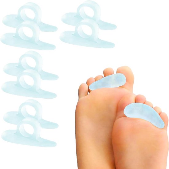 Teen Spreiders en Correctie Set voor Hamertenen - 8 Stuks Teenspreiders ...