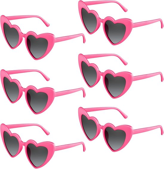 Hartvormige Zonnebrillen voor Dames - Vintage Feestbrillen Vanaf 6 ...