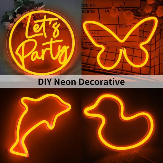 Flexibele Oranje Neon LED Strip 5 Meter - Waterdicht IP65 - Dimbaar 12V ...