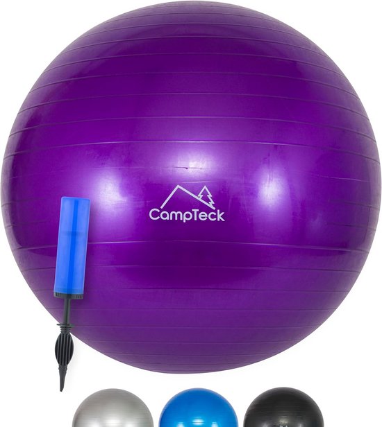 Fitnessbal 65 cm met Handpomp voor Yoga, Pilates en Core Training | bol