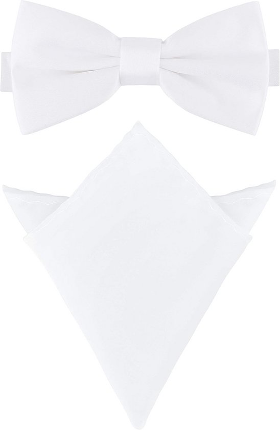 Stijlvolle Vlinderdas en Pochet Set voor Heren - Polyester Strikdas en ...