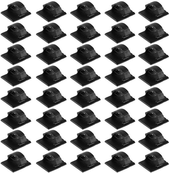Zelfklevende Kabelclips 40 Stuks voor Vastzetten Kabeltjes en Snoeren ...