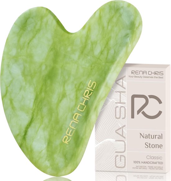 Gua Sha Board Xiuyan Jade voor Gezichtsmassage - Kaaklijn Verstevigen ...