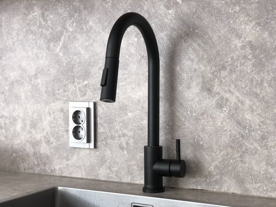 Lardic Keukenkraan met Uittrekbare Uitloop - Handdouche - Uittrekbaar - Mengkraan -... | bol.com