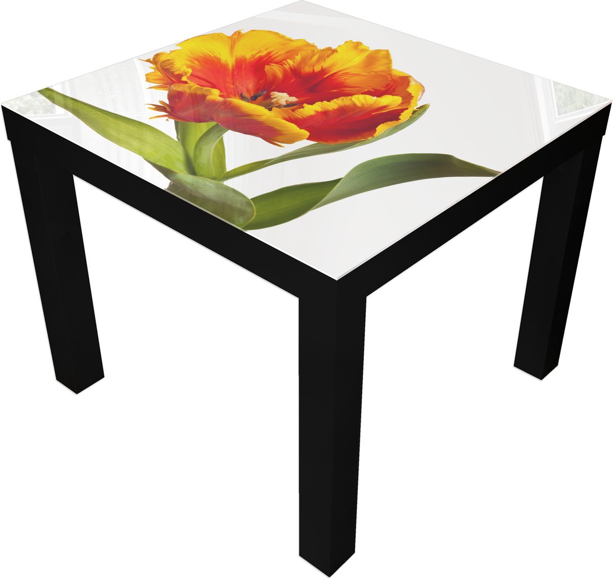 Table Designglas en Glas - Verre - Table d'Appoint Salon - Table Basse ...