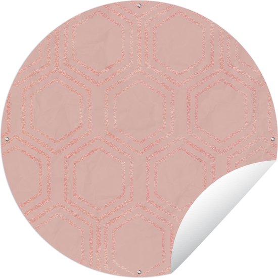 Garden Circle Rose - Motifs - Luxe - 150x150 cm - Affiche de Jardin ...