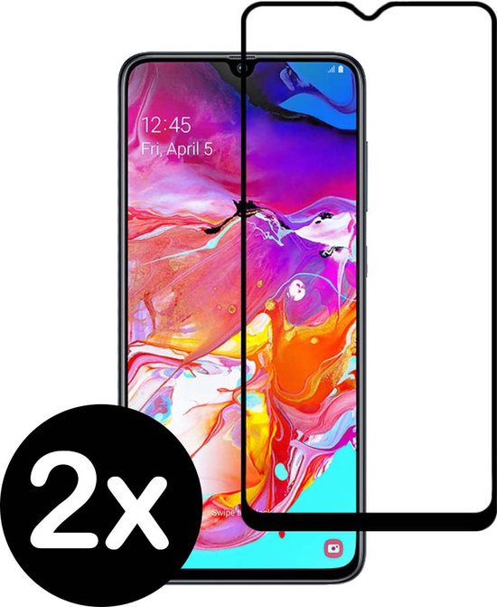 Smartphonica Samsung Galaxy A70 full cover tempered glass screenprotector van gehard... | bol.com