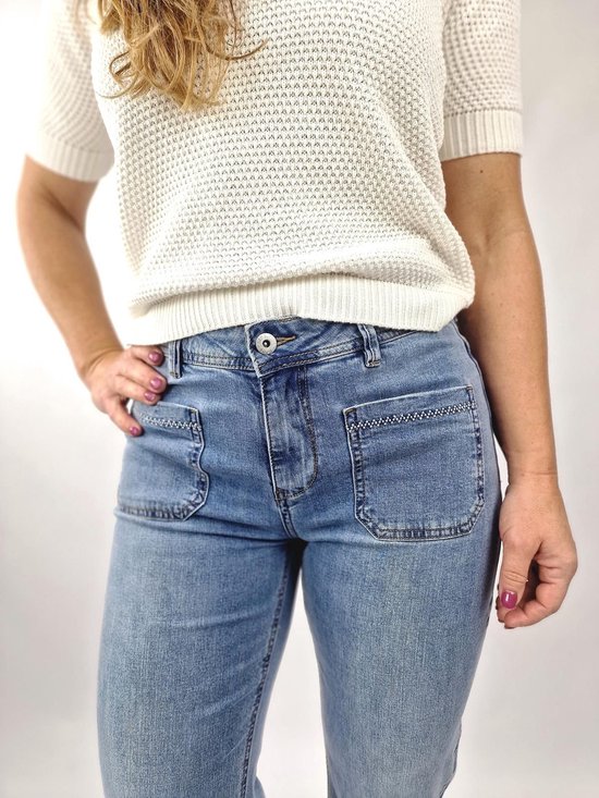 Red Button Colette denim frontpatchpockets - Light Blue | bol.com