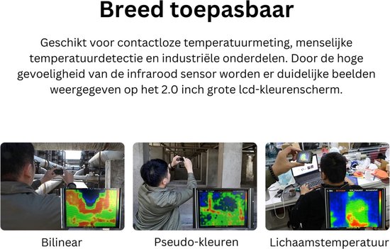 KMOON Warmtecamera met Infrarood Sensor-Warmtecamera-Warmtebeeldcamera met... | bol.com
