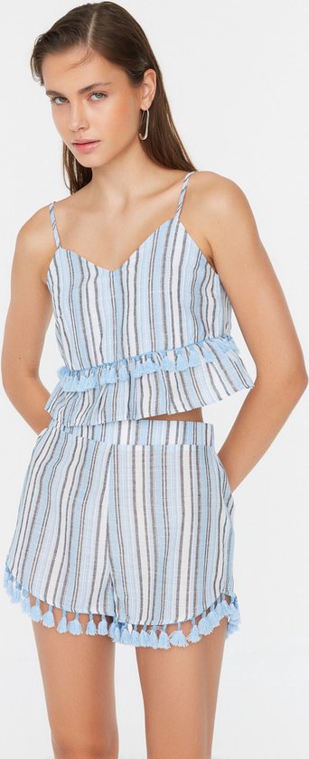 Trendyol Vrouwen Standaard mouw V-hals Tweedelige set | bol.com