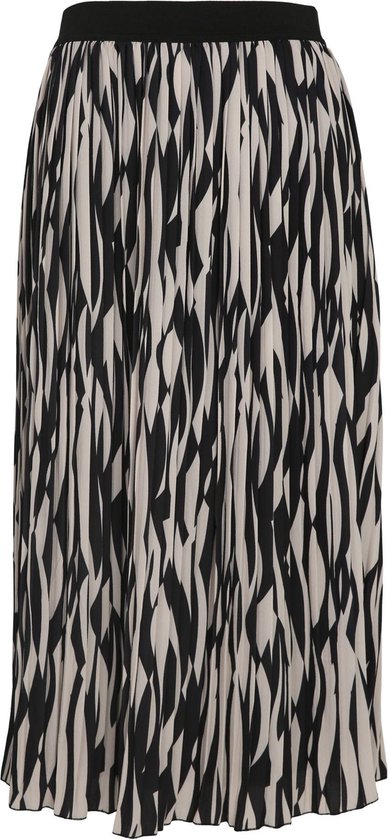 Paprika Lange, tweekleurige plissérok met hoge, elastische taille | bol.com