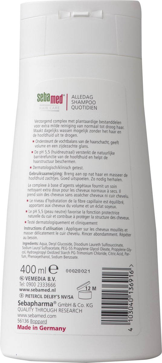 Sebamed Alledag Shampoo - 400 ml 6 pack | bol