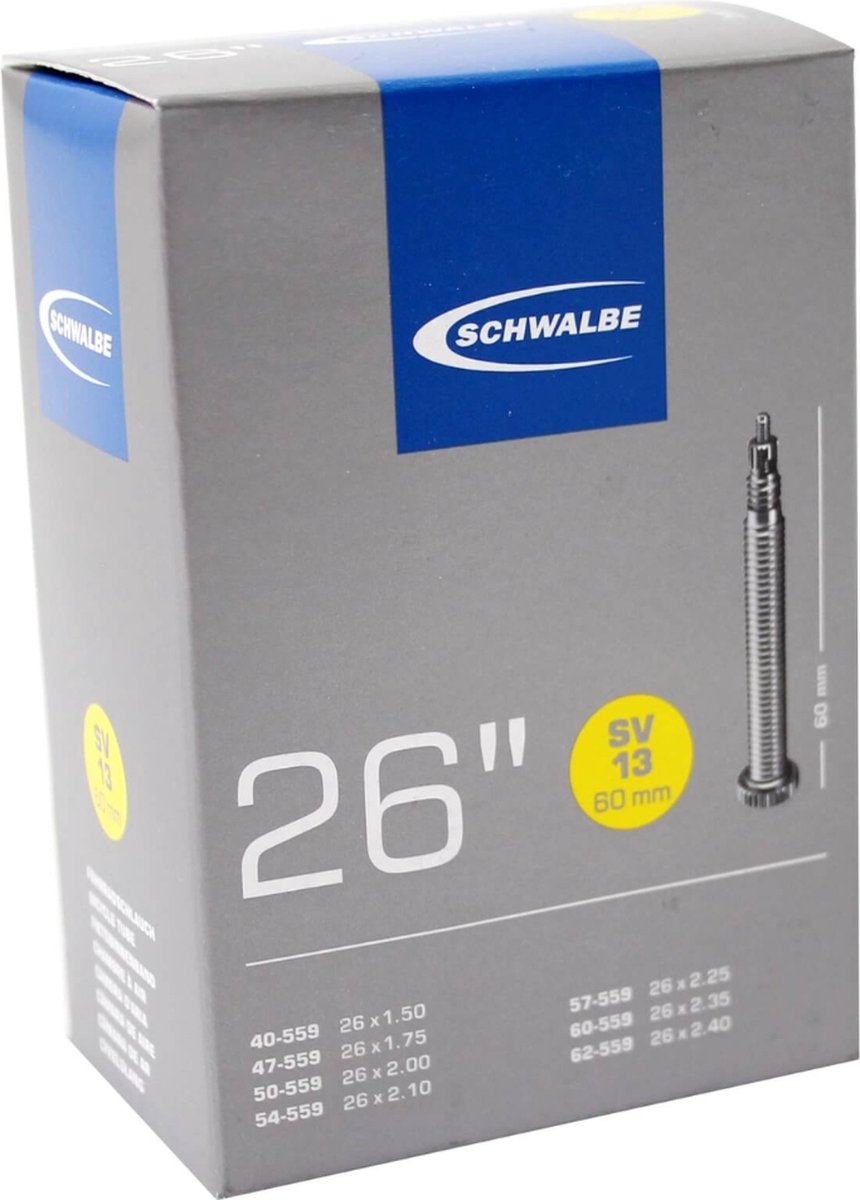 Schwalbe Binnenband - SV13 - 26 inch x 1.50 - 2.40 - Frans Ventiel - 60mm | bol