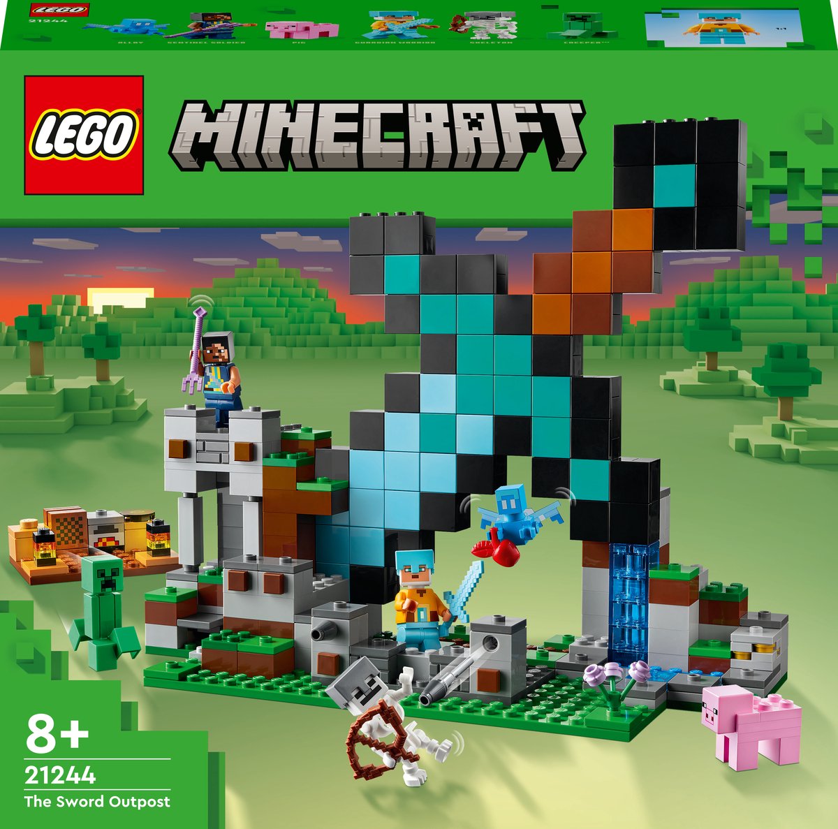 LEGO Minecraft Uitvalbasis Zwaard Bouwspeelgoed - 21244 | bol.com