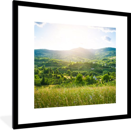 Poster - Fotolijst - Landschap - Gras - Natuur - Bomen - Posterlijst ...