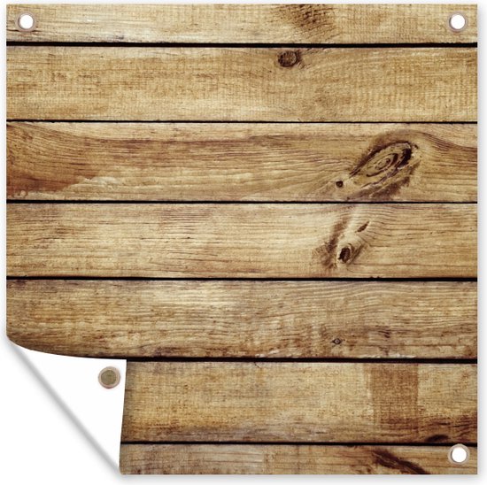 Tuindoek Hout - Planken - Structuur - 100x100 cm | bol