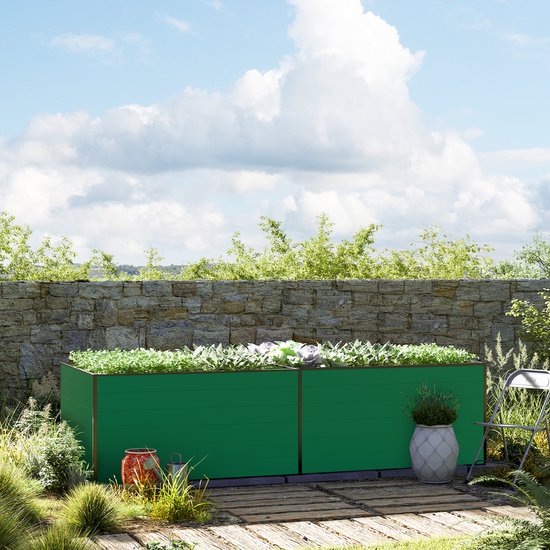 297 x 99 x 77 cm Moestuinbak Kingsize Daniela, Groen | bol