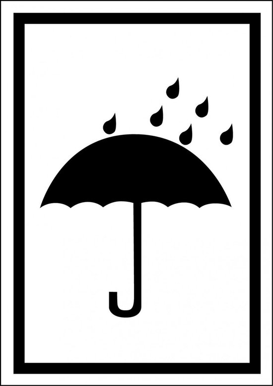 Droog houden sticker, zelfklevend papier, 1000 op rol | bol