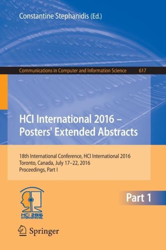 HCI International 2016 - Posters' Extended Abstracts | 9783319405476 ...