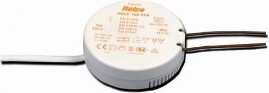 Transformateur halogène Relco MINI ROUND 35-105W 230-12V RN1672 | bol.com