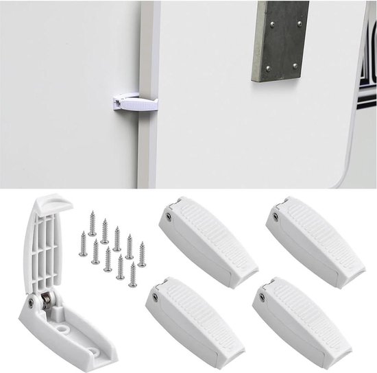 Kunststof bagage-deurvergrendeling RV deurvergrendelingshouder - Wit ...