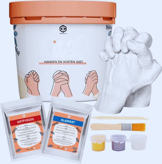 3D Hand Moulding Kit - Gemaakt Van Milieuvriendelijke Alginaat En Gips ...