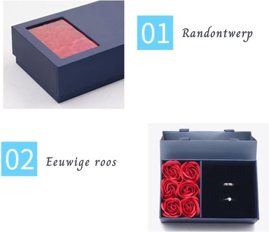 Rode juwelendoos - Vierkant design - Luxe geschenkverpakking - Voor ...