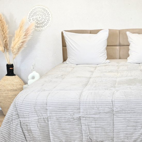HappyBed All year dekbed enkel 240x200 - Lits Jumeaux - Teddy/velvet ...
