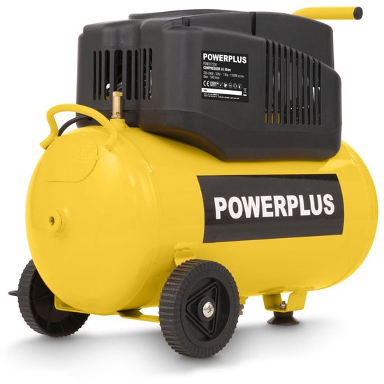 Powerplus compressor POWX17250 - Luchtcompressor 1200W - 8 bar - 24L ...