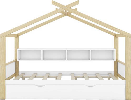 Gutent Kinderbed-140*200 cm-Uitgerust met uitschuifbaar bed-Vier ...