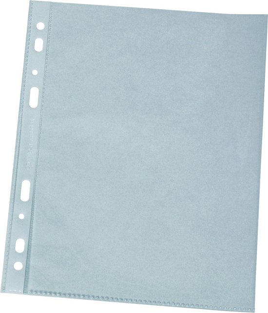 Q-CONNECT geperforeerde showtas A4 11-gaatsperforatie glashelder 100 ...