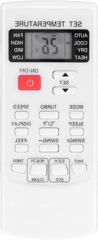 Afstandsbediening voor AUX YKRH/102E Airconditioner - Vervanging Wit. . | bol