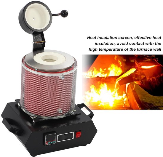 Elektrische smeltoven 3 kg warmte-isolerend scherm - sieraden goud ...