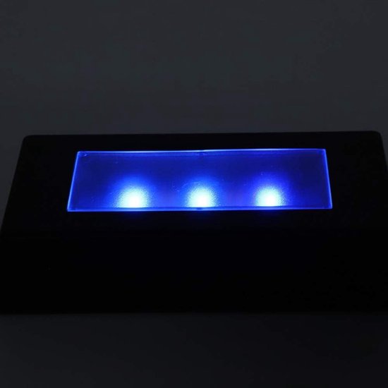 LED-verlichting display basis met kleurwisselende lichten voor glasblok ...
